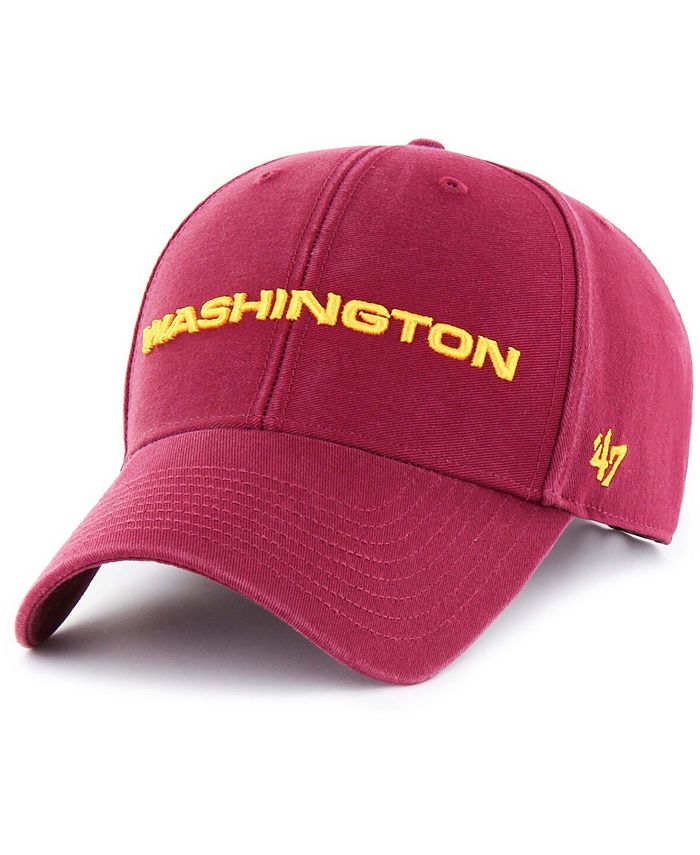 '47 Brand Men's Burgundy Washington Football Team Legend MVP Adjustable ...