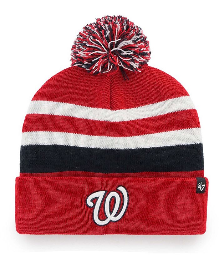 '47 Brand Men's Red Washington Nationals State Line Cuffed Knit Hat ...