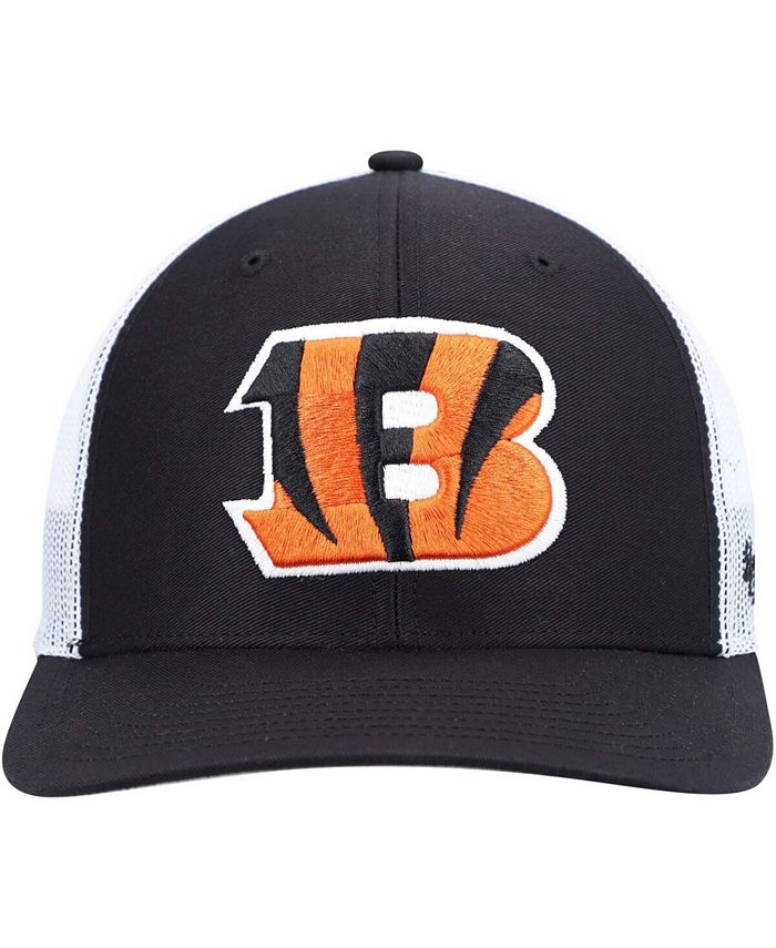 '47 Brand Men's Black, White Cincinnati Bengals Trucker Snapback Hat ...