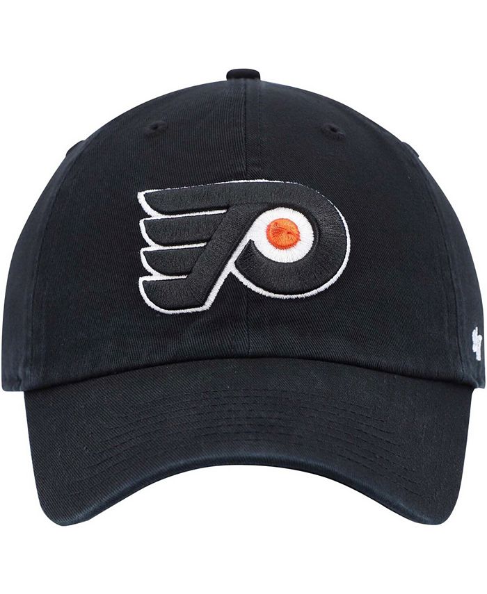 '47 Brand Men's Black Philadelphia Flyers Team Logo Clean Up Adjustable ...