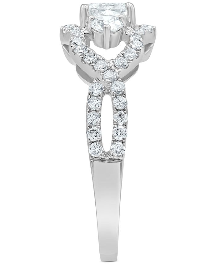 Macy's Diamond Princess Openwork Engagement Ring (1-1/4 ct. t.w.) in ...