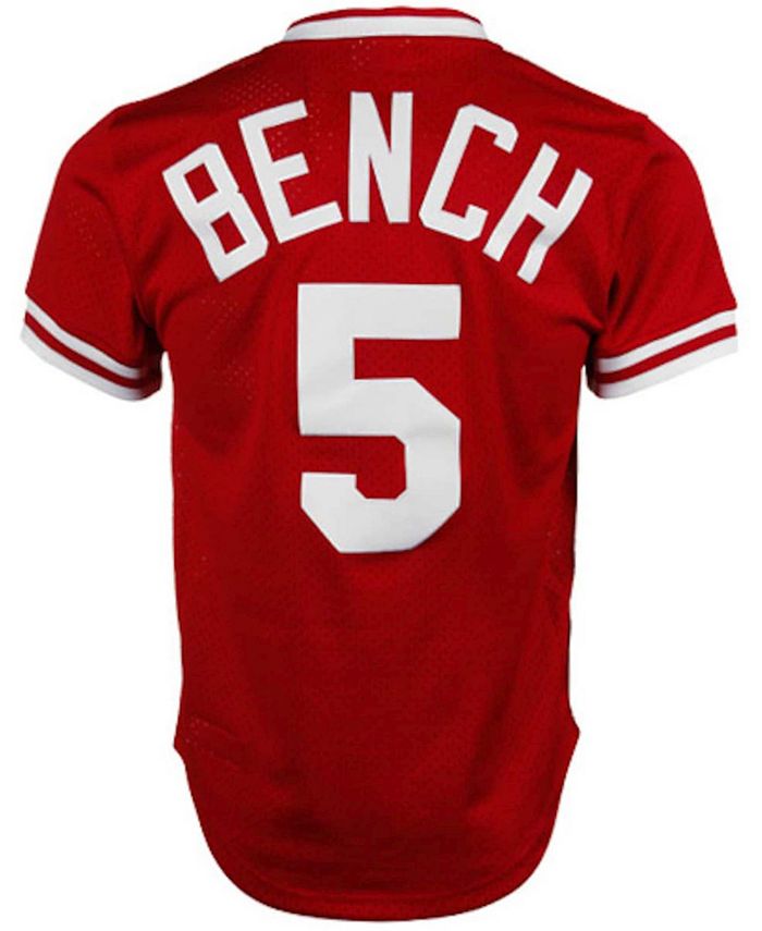Mitchell & Ness Men's Johnny Bench Red Cincinnati Reds 1983 Authentic ...