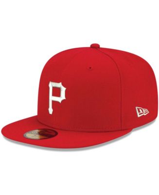 Men's Red Pittsburgh Pirates Logo White 59FIFTY Fitted Hat - Macy's
