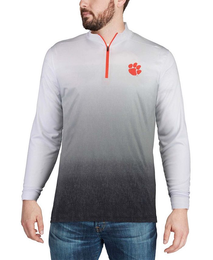 Colosseum Men's Gray Clemson Tigers Magic Team Logo Quarter-Zip Jacket ...