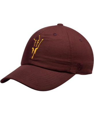 Men's Maroon Arizona State Sun Devils Trident Logo Staple Adjustable ...