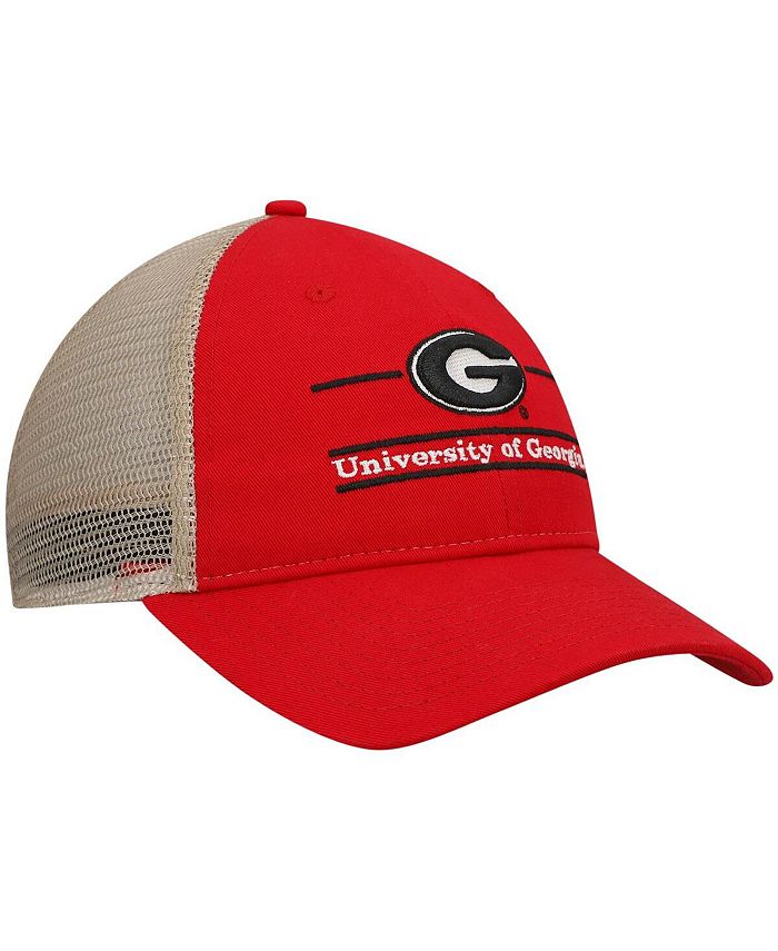 Game Men's Red Georgia Bulldogs Split Bar Trucker Snapback Hat - Macy's