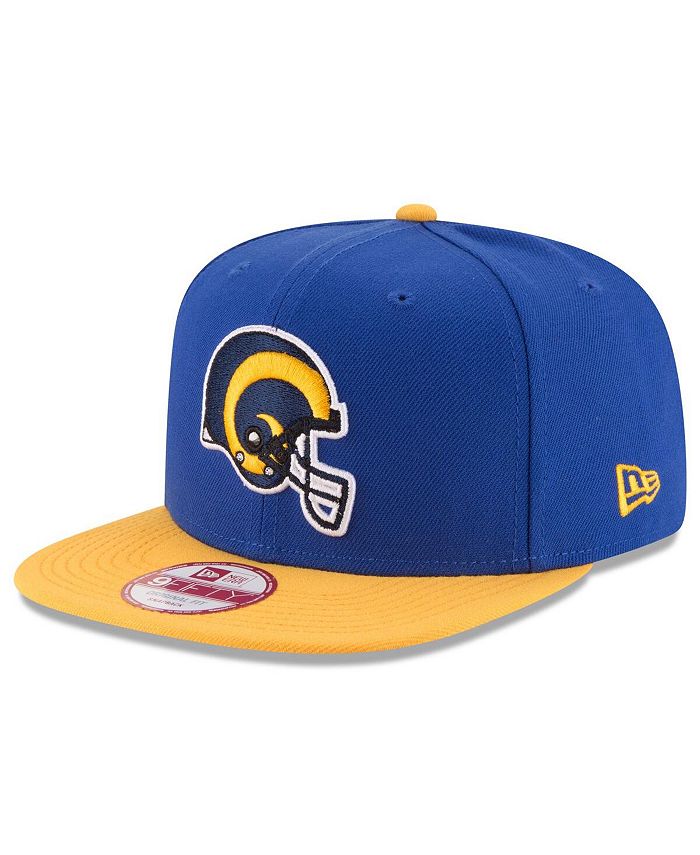 New Era Men's Royal and Gold-Tone Los Angeles Rams Historic Logo Baycik ...