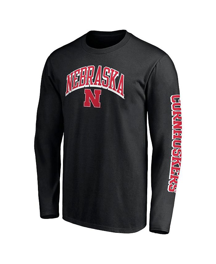 Fanatics Men's Black Nebraska Huskers Broken Rules Long Sleeve T-shirt ...