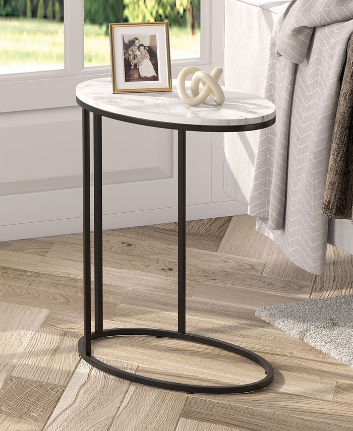 Hudson & Canal Enzo Side Table, 20" x 12" - Macy's