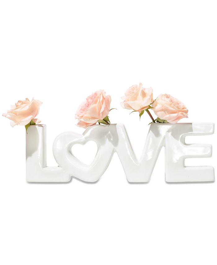 Martha Stewart Collection Valentine's Day Love Vase, Created for Macy's ...