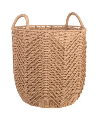 Home Essentials Hazel Round Medium Basket - Macy's