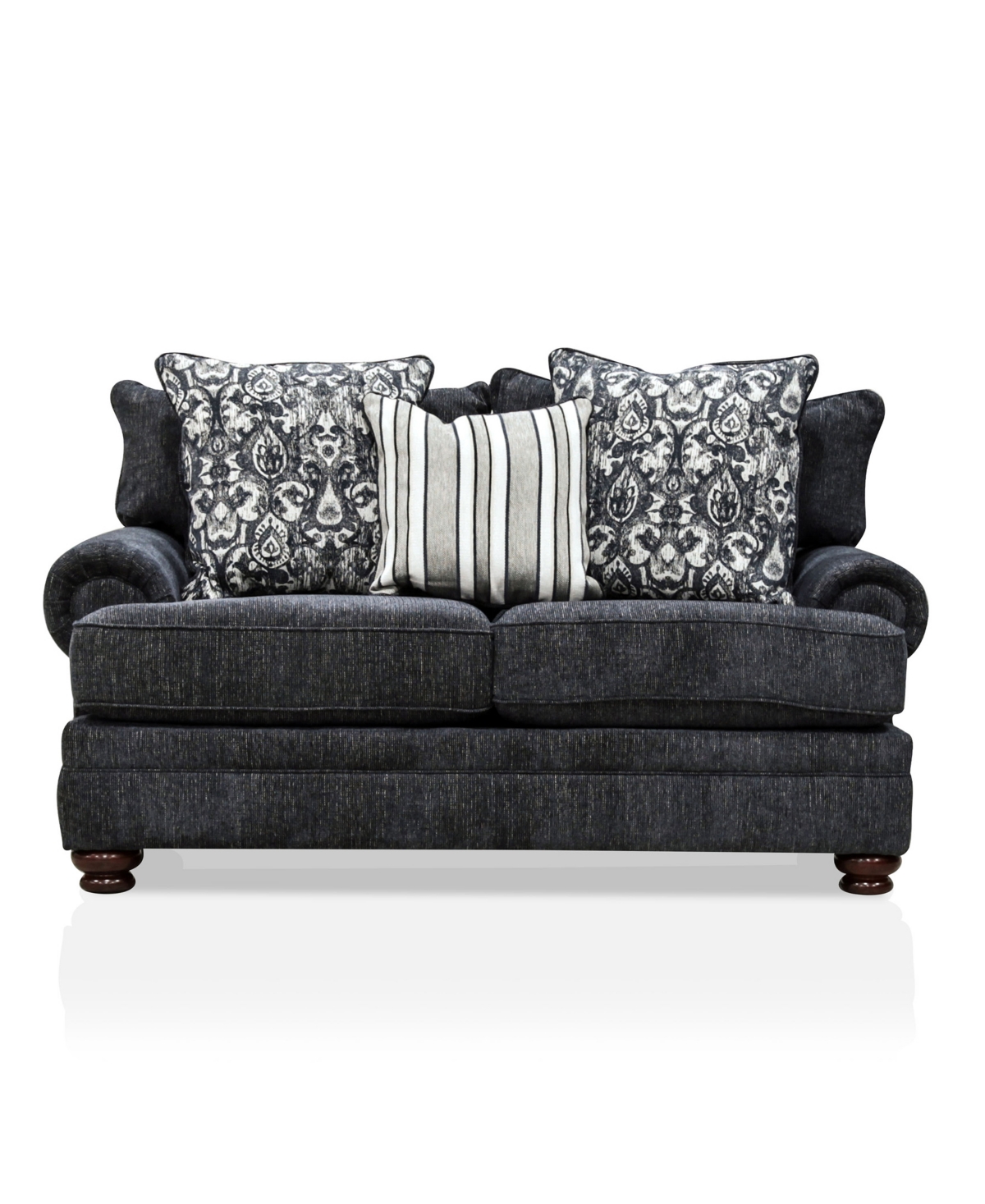 Click here for Lismore Recessed Arm Loveseat - Navy Blue prices