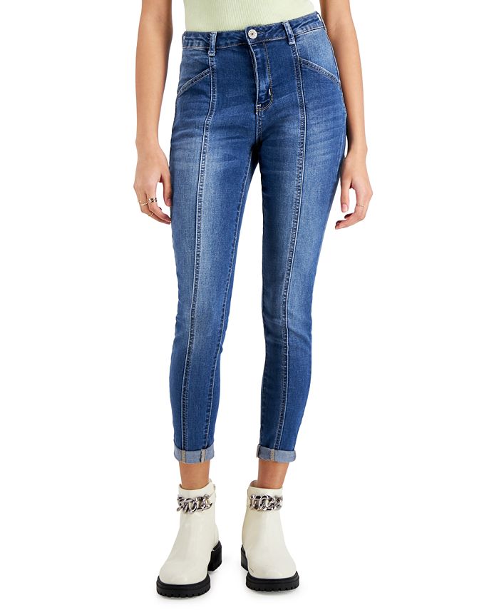 Gemma Rae Juniors' Seamed Skinny Jeans - Macy's