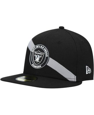 New Era Men's Black Las Vegas Raiders Stripe 59FIFTY Fitted Hat - Macy's