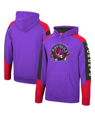 Men's Purple Toronto Raptors Hardwood Classics Fusion Pullover Hoodie ...