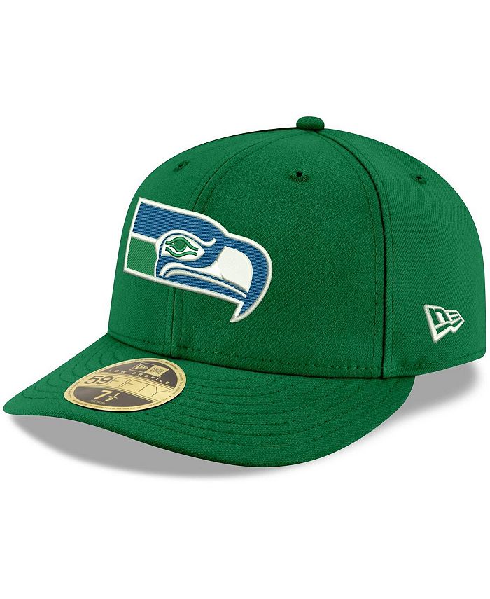 New Era Men's Green Seattle Seahawks Omaha Throwback Low Profile ...