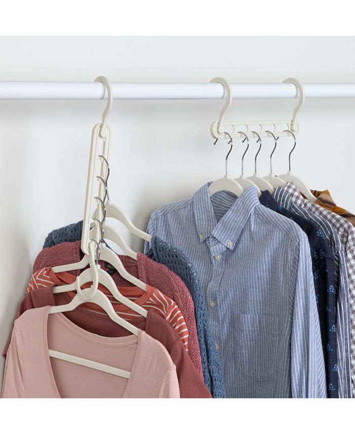 Honey Can Do Cascading Collapsible Plastic Hangers, 20 pack - Macy's