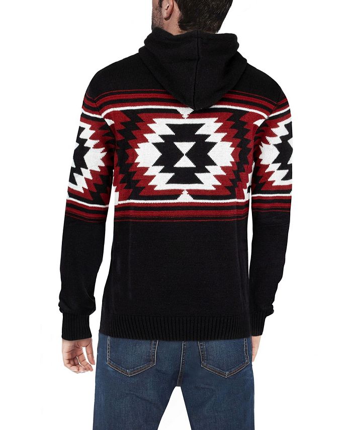 X-Ray Men's Aztec Hooded Sweater & Reviews - Sweaters - Men - Macy's