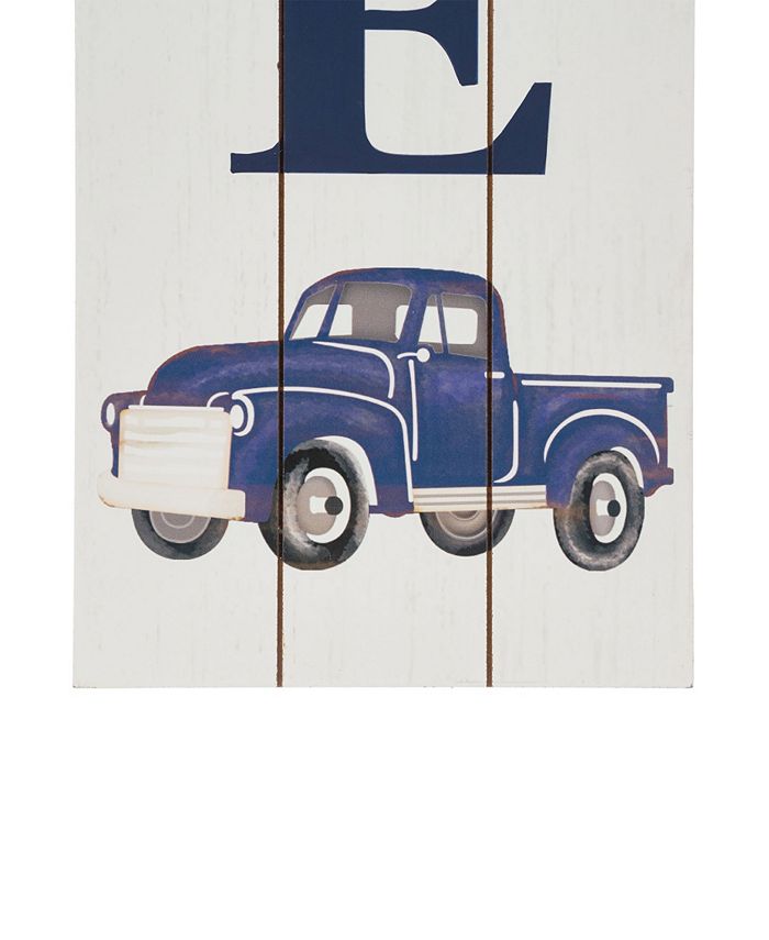 Glitzhome 42" Double Sided Wooden Porch Mother's Day and Father's Day ...