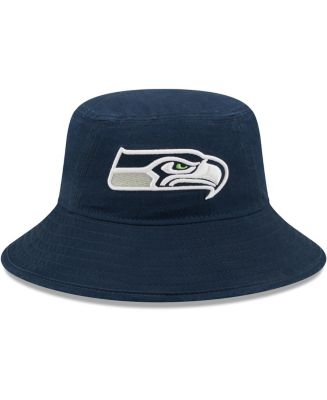 Men's College Navy Seattle Seahawks Logo Bucket Hat - Macy's