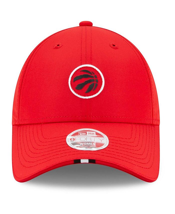 New Era Women's Red Toronto Raptors Micro Patch 9FORTY Adjustable Hat ...