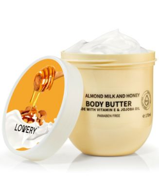 Almond Milk and Honey Whipped Body Butter, Scented Body Cream, 170ml ...