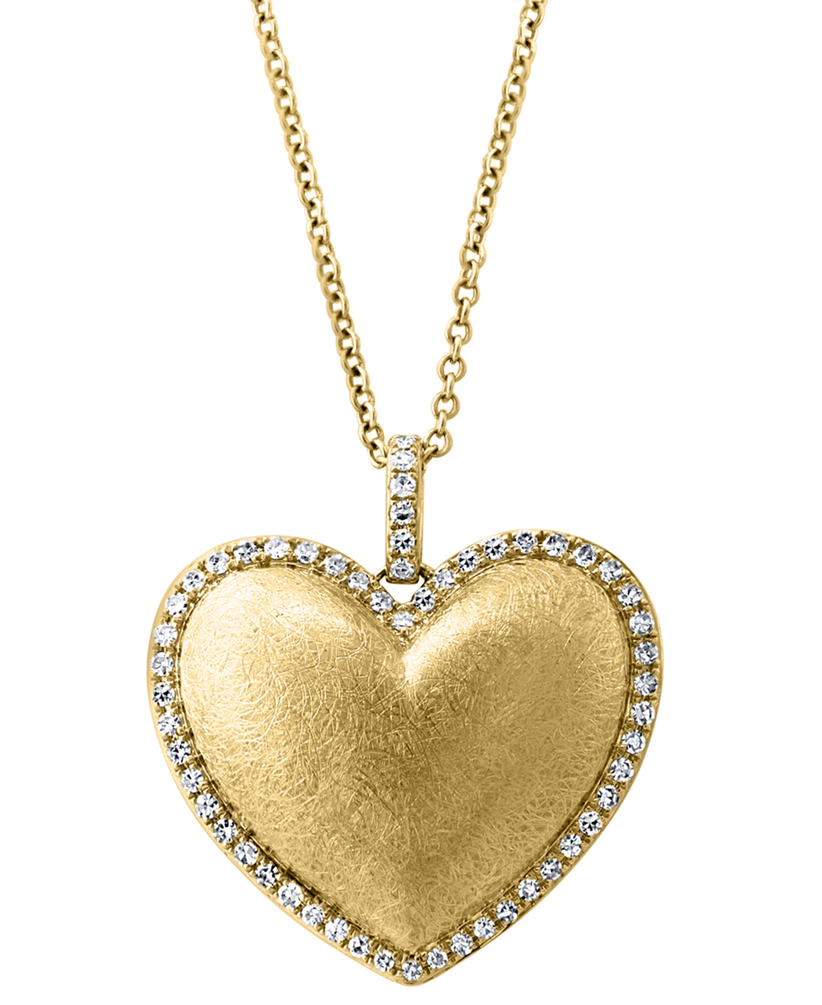 Click here for Effy Diamond Heart 18 Pendant Necklace (1/4 ct. t.... prices
