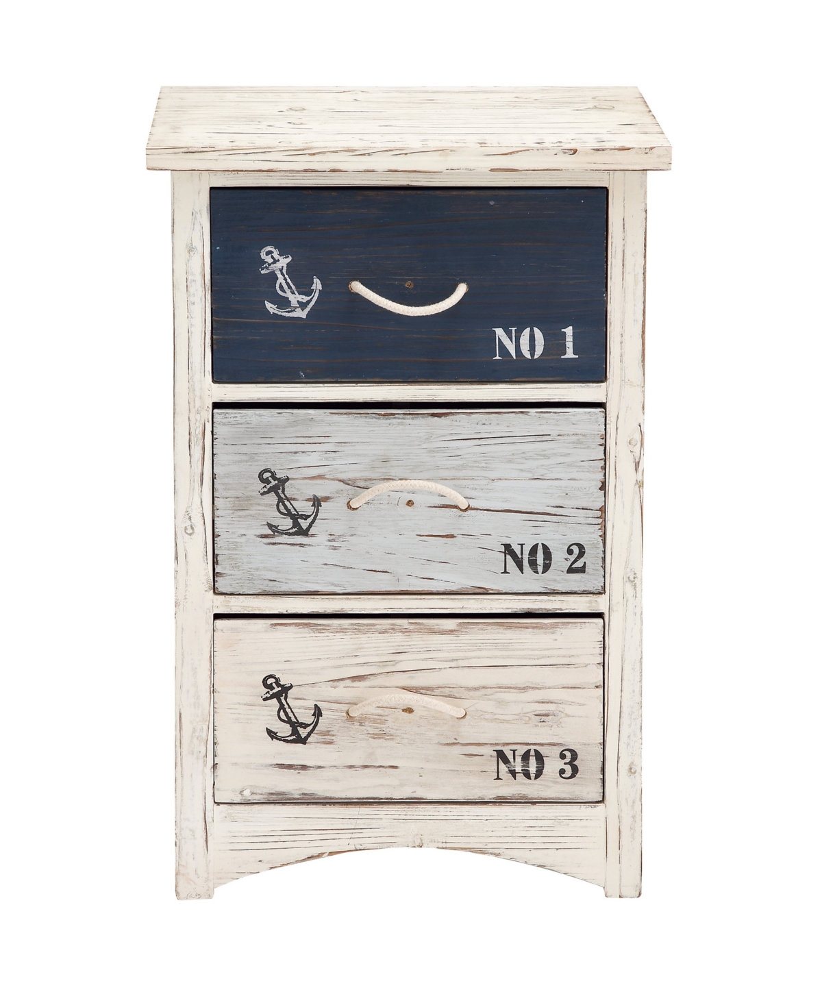 Click here for Wood Coastal Chest - White prices