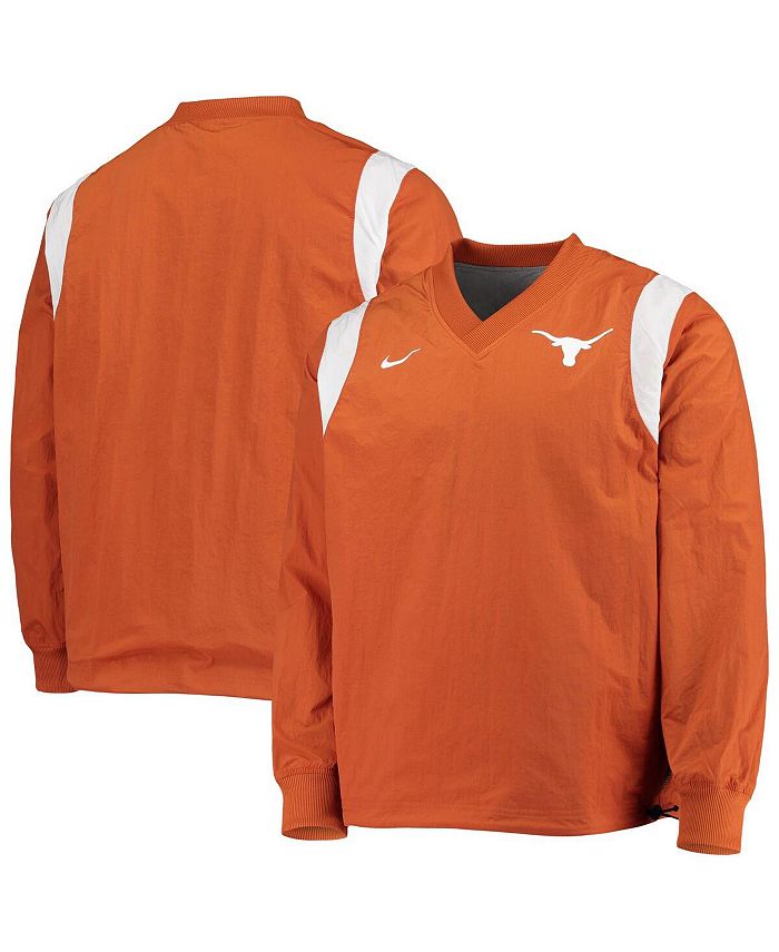 Nike Men's Texas Orange Texas Longhorns Rev Pullover Windbreaker Jacket ...