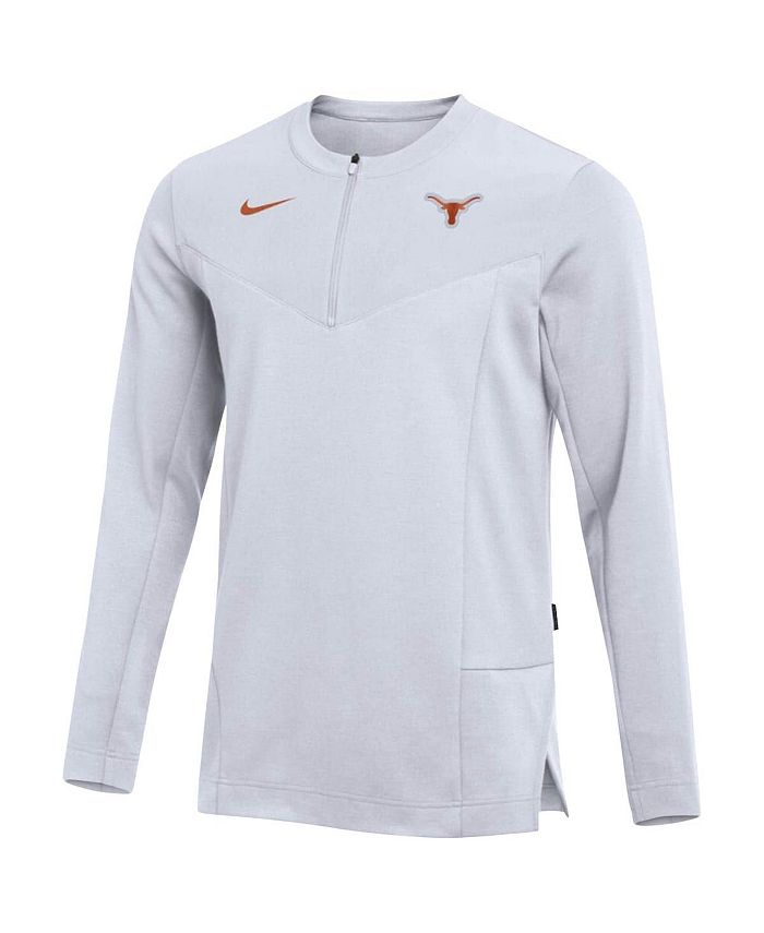 Nike Men's White Texas Longhorns Logo Performance Quarter-Zip Jacket ...