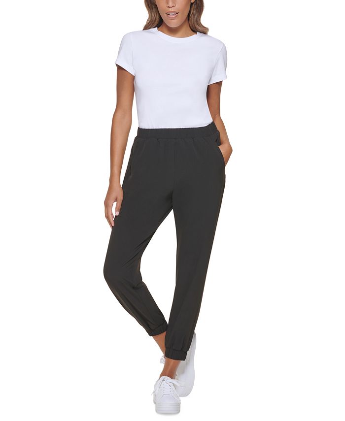 Calvin Klein Pull-on Elastic Tech Stretch Pants - Macy's