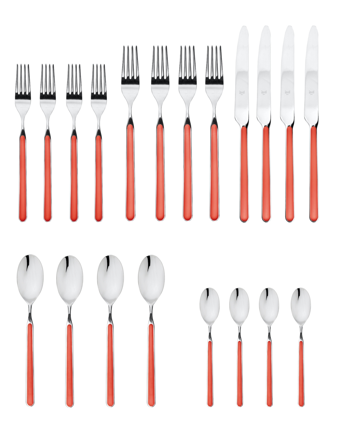 Click here for Mepra Fantasia Flatware Set  20 Piece - Red prices