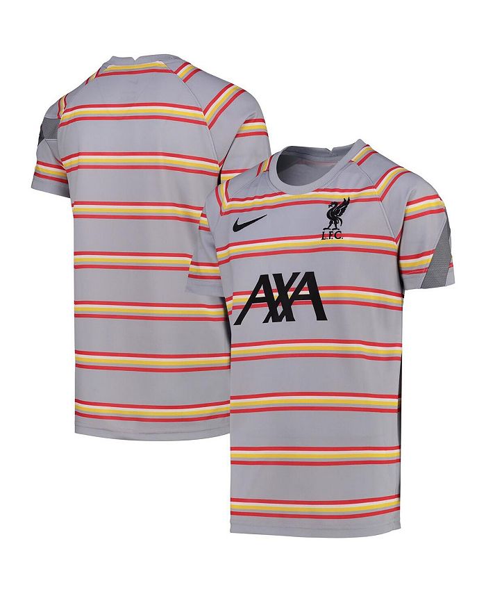 Nike Big Boys and Girls Gray Liverpool 2021/22 Pre-Match Jersey - Macy's