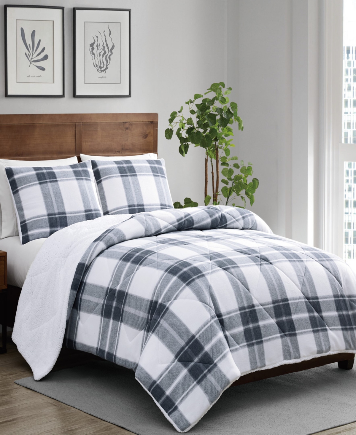 Click here for Cannon Cozy Teddy Plaid 2 Piece Comforter Set  Twi... prices