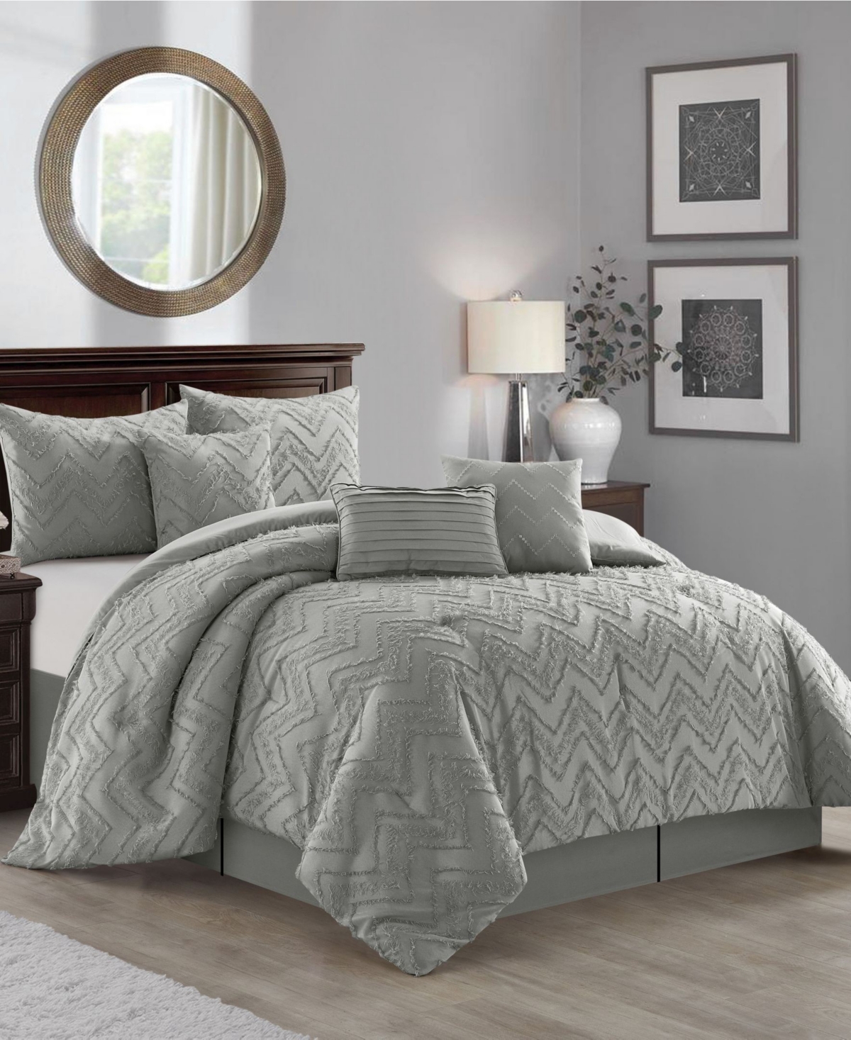 Click here for Stratford Park Frida 7-Piece Comforter Set  King -... prices