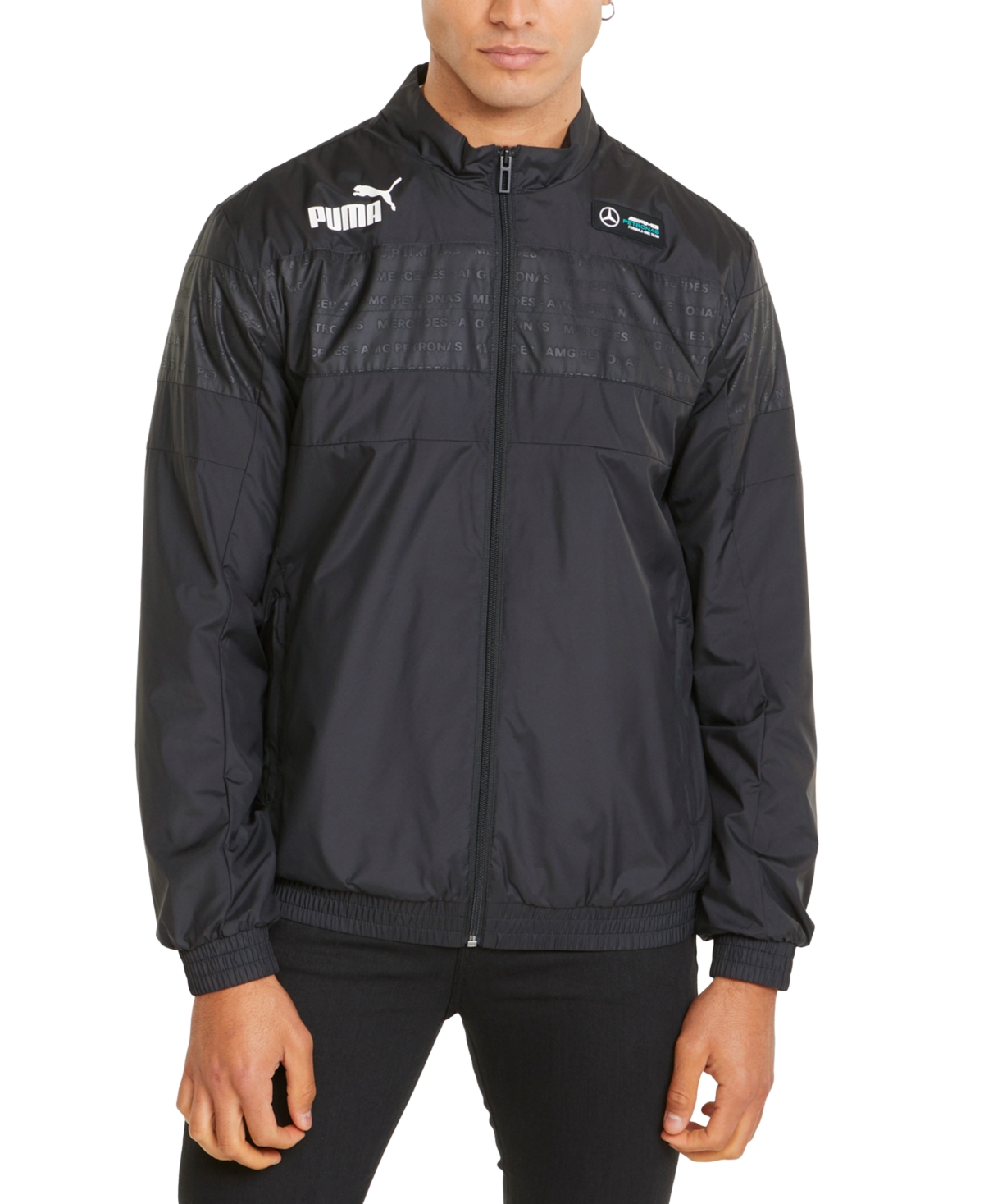 Puma Men's Mercedes Race Track Jacket In Black | ModeSens