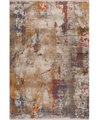 LR Home Sierra Distressed Modern Abstract Area Rug - Macy's