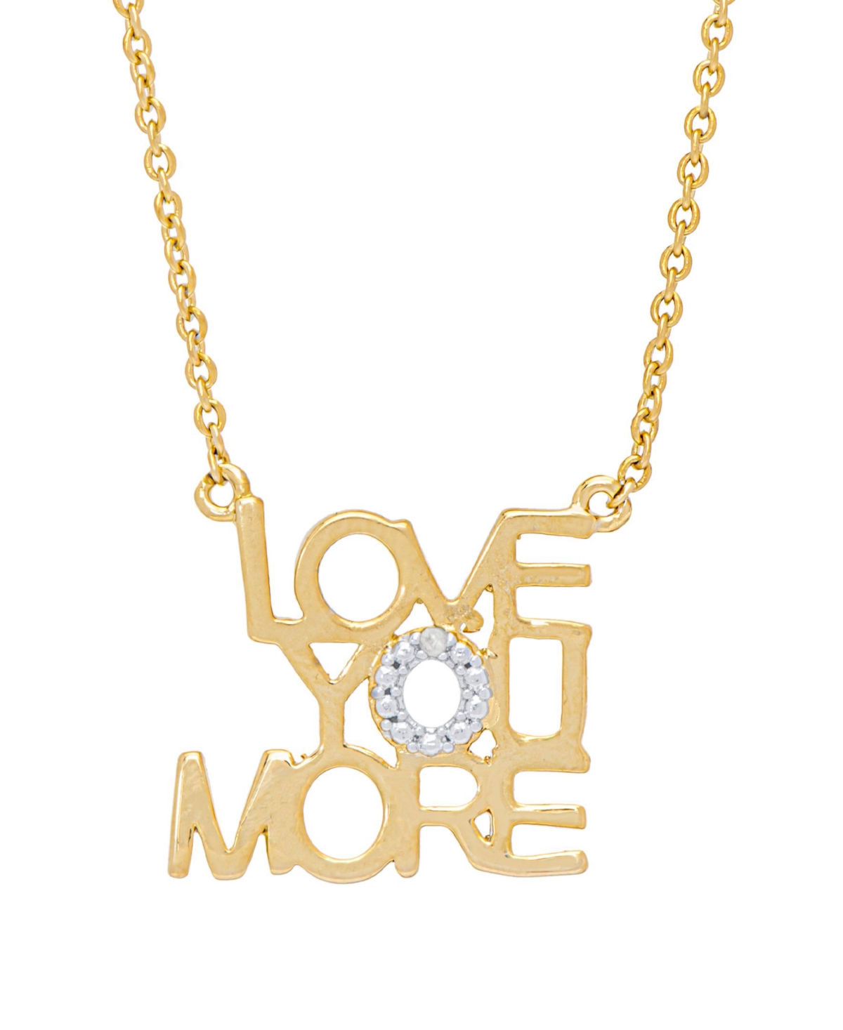 Click here for Macys Womens Diamond Accent Love You More Necklace... prices