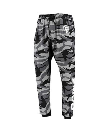 FOCO Men's Black Los Angeles Rams Camo Jogger Pants - Macy's