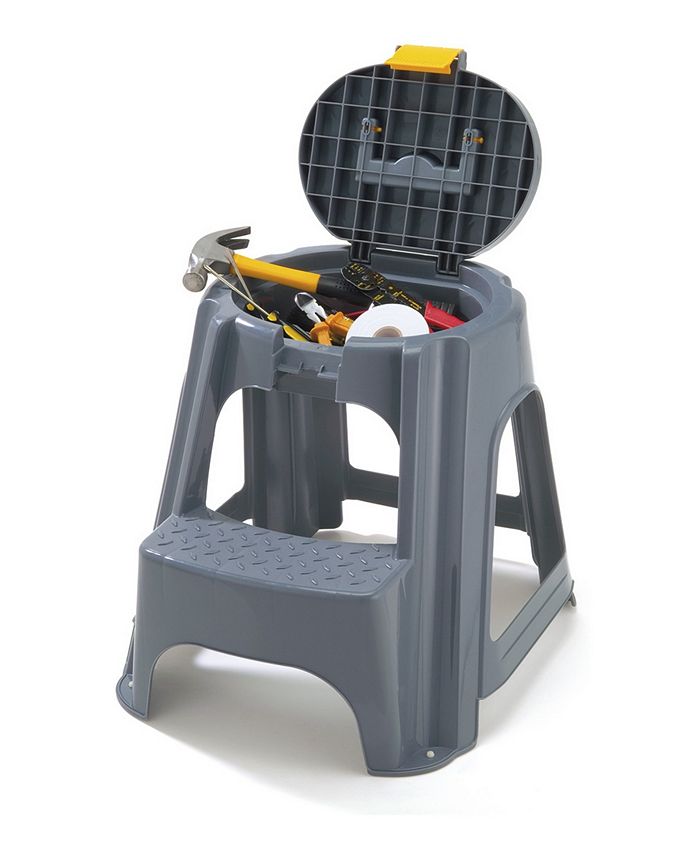 Rimax 2-Step Stool with Top Organizer Compartment - Macy's