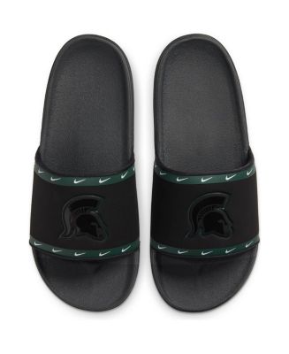 Men's Nike Michigan State Spartans Team Black Off-Court Slide Sandals ...