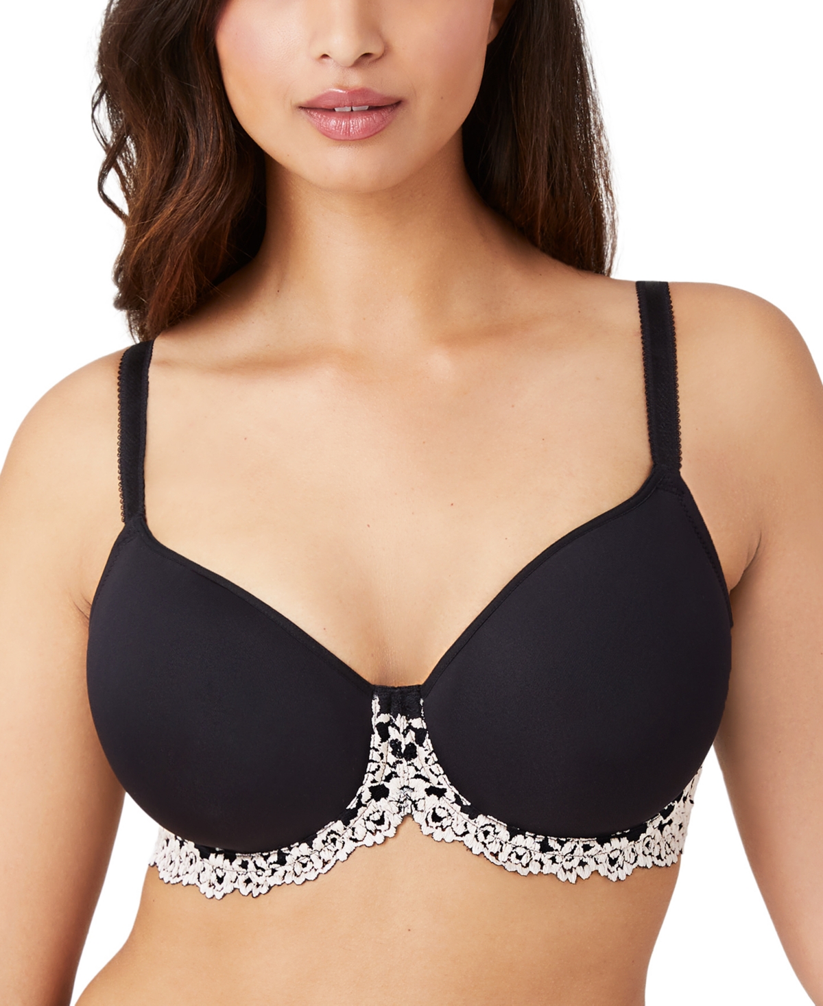 Click here for Wacoal Womens Embrace Lace Contour Bra 853191 - Bl... prices