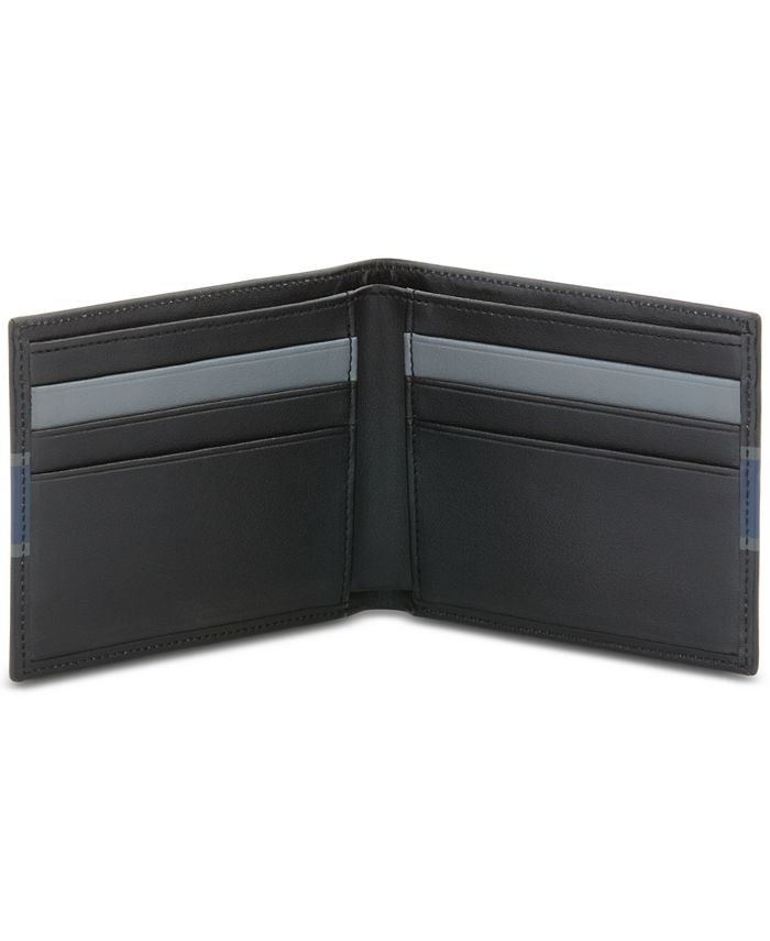 Perry Ellis Portfolio Men's Stripe Bifold Wallet - Macy's