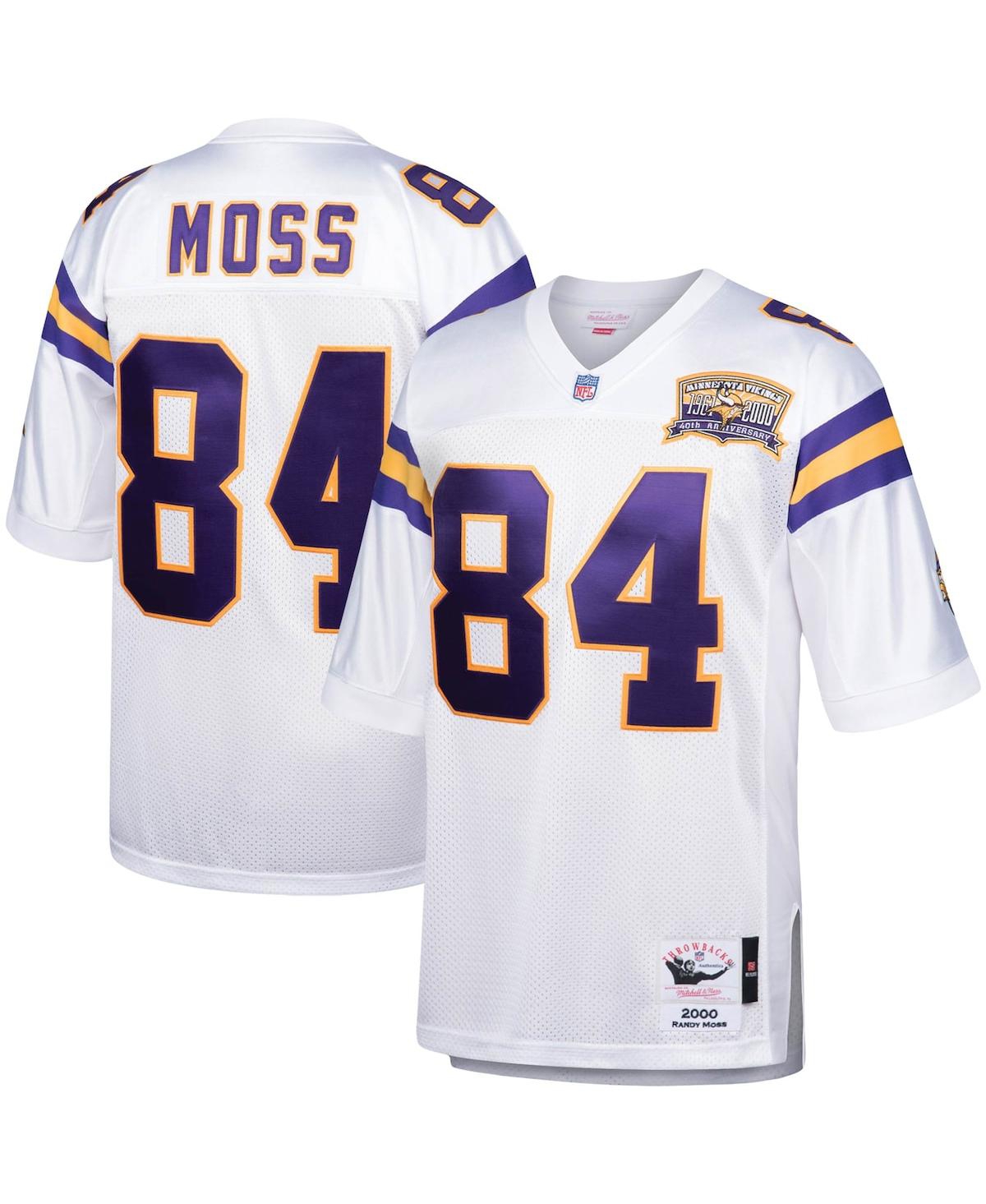 Click here for Mens Mitchell & Ness Randy Moss White Minnesota Vi... prices