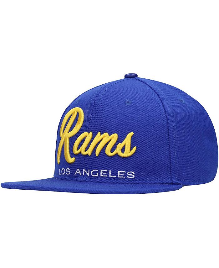 Pro Standard Men's Royal Los Angeles Rams Script Wordmark Snapback Hat ...