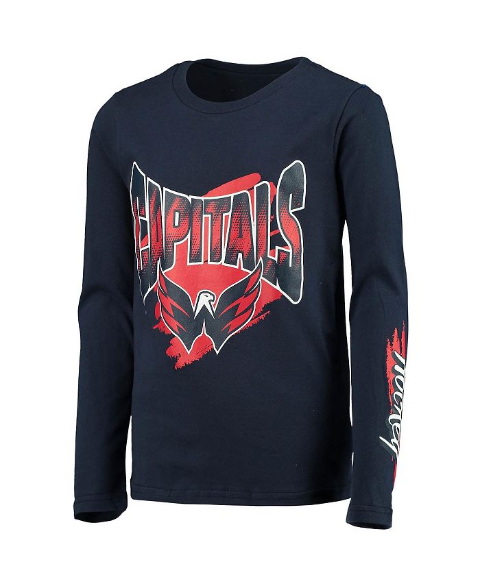 Outerstuff Big Boys Red, Navy Washington Capitals Two-Man Advantage T ...