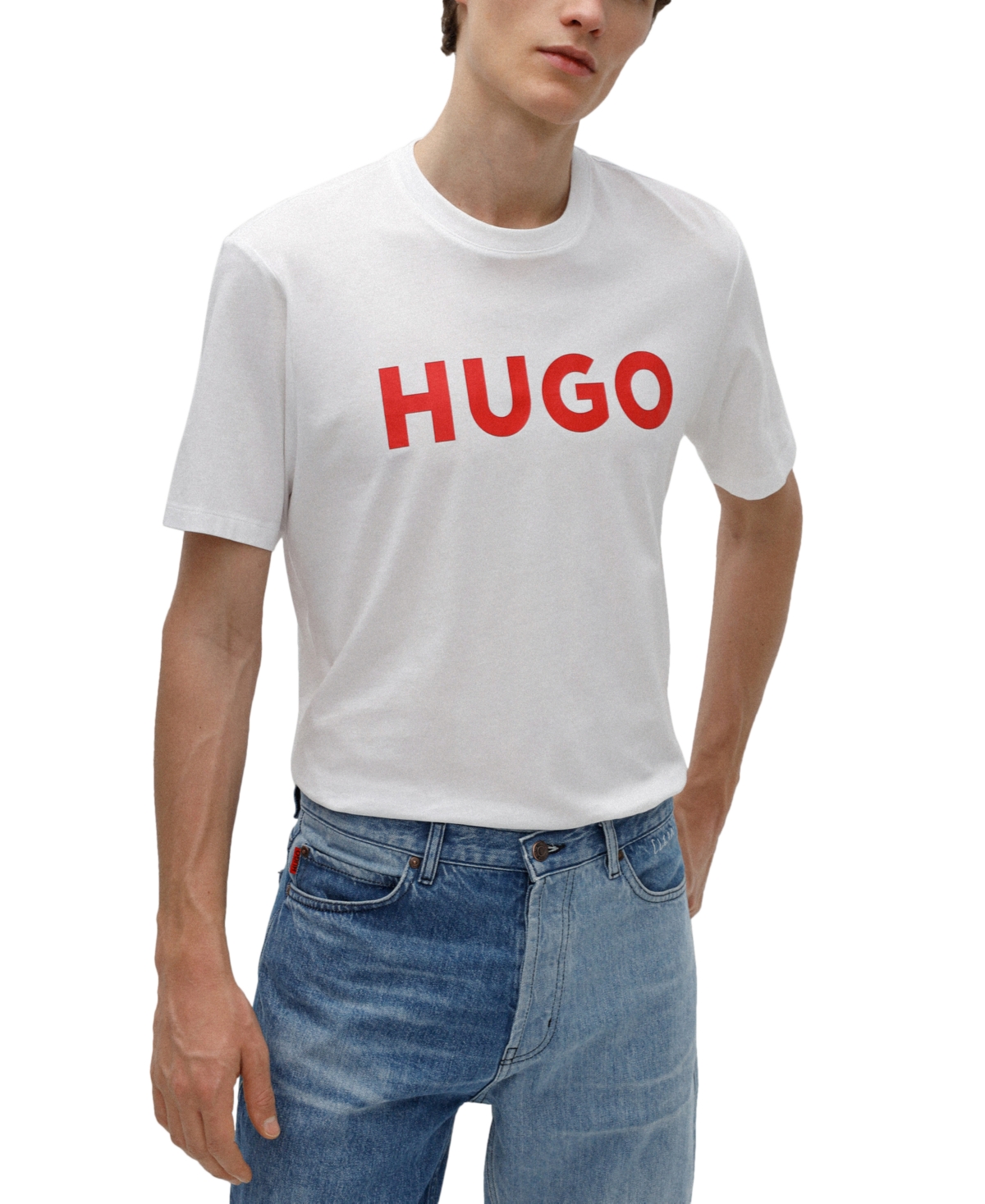Click here for Hugo by Hugo Boss Mens Dulivio Logo T-Shirt - Whit... prices