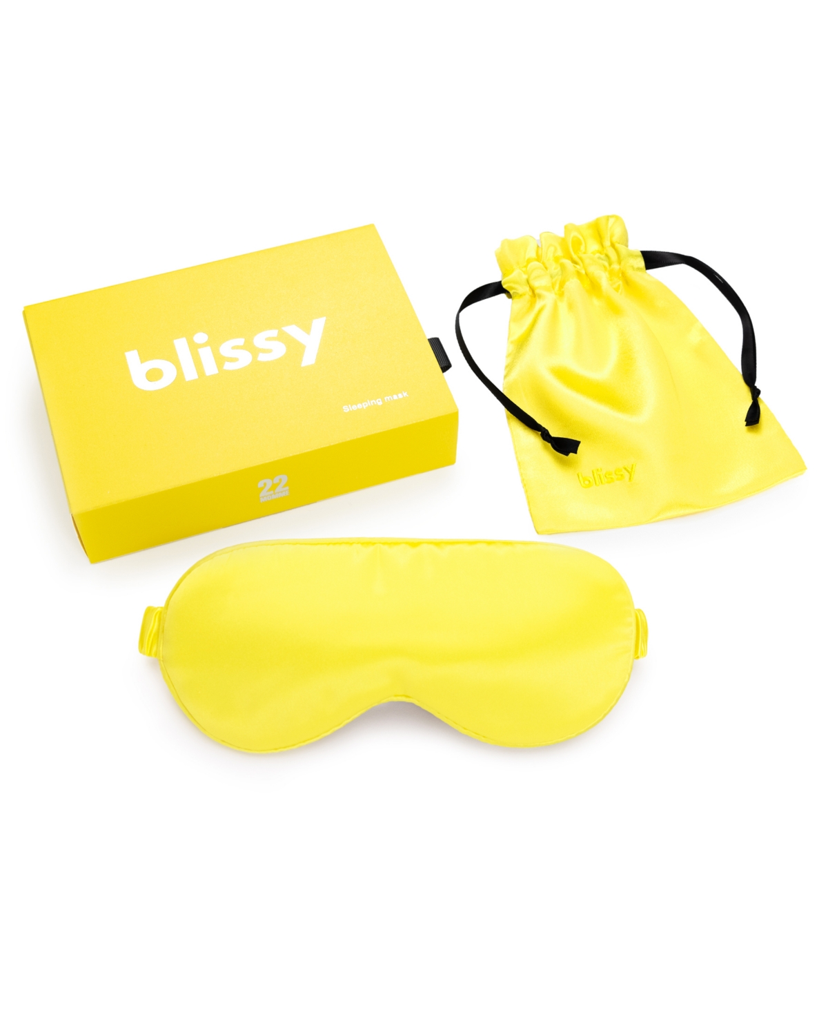 Click here for Blissy Pure Silk Sleep Mask - Sunshine Yellow prices