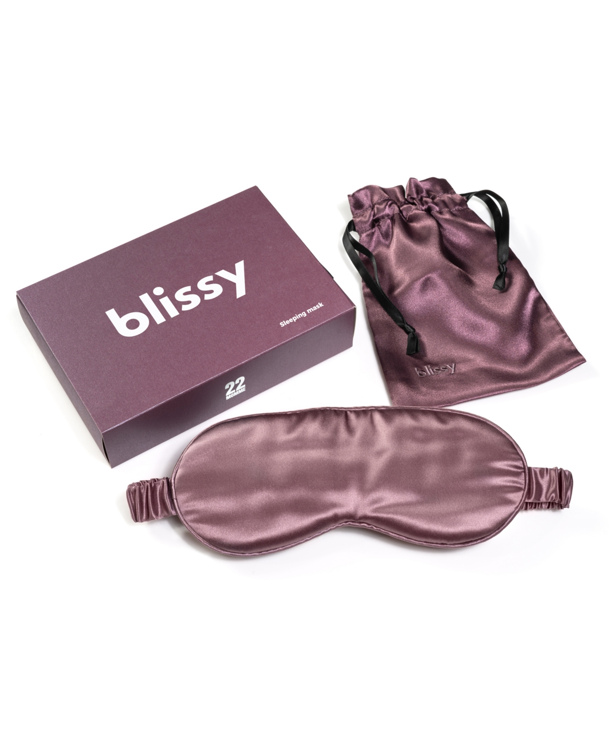 Click here for Blissy Pure Silk Sleep Mask - Plum prices