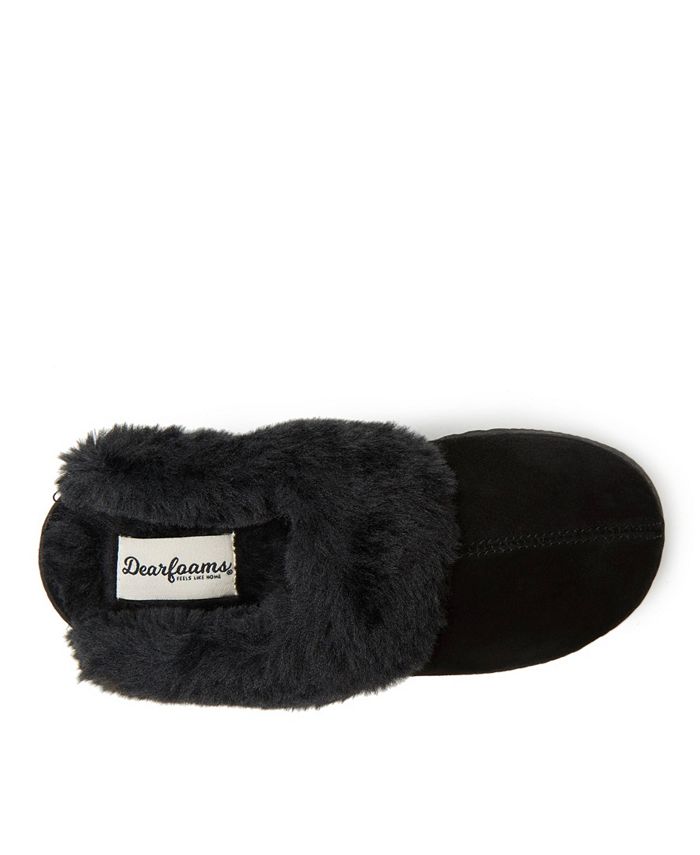 Dearfoams Women's Ellison Genuine Suede Closed Toe Scuff - Macy's